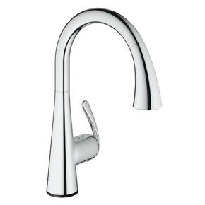 Ladylux Touch 1-Handle Pullout Kitchen Faucet, Starlight Chrome | Winsupply