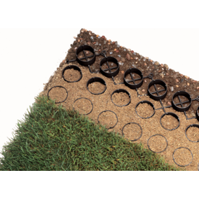 Grasspave 65.6 x 6.6 ft. Recycled Plastic Porous Grass Paver, Black ...