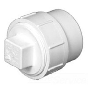 8 in. Street Fitting x Female PVC DWV Fitting Adapter with Cleanout ...