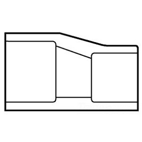 4 in. Socket x 2 in. Socket Schedule 80 PVC Eccentric Reducer Coupling ...