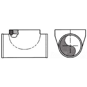 3 in. No Hub Cast Iron Test Tee without Plug | Winsupply