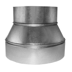4 x 3 in. No Crimp Galvanized Single Wall Reducer | Winsupply