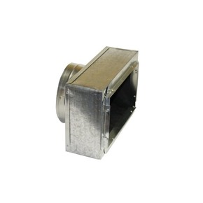 12 x 6 to 6 in. Galvanized Steel Insulated Register Box with Flange, 4 ...
