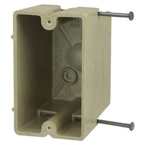 1-Gang Switch/Outlet Box, Angled Mid-Nails | Winsupply