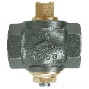 1-1/4 in. Female Cast Iron Full Port Square Head Bronze Gas Plug Valve ...