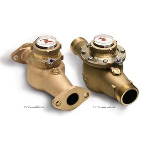 1-1/2 in. Mechanical Joint Lead Free Intermediate Multi-Jet Meter with ...