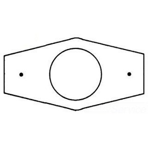 Stainless Steel Shower Wall Remodel Plate 5 in. Opening | Winsupply