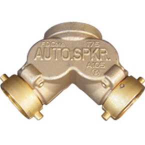 6 x 2-1/2 in. Brass Two-Way Inlet Fire Dept Connection | Winsupply