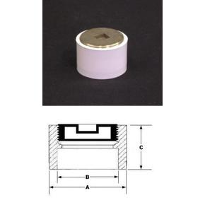 3 x 4 in. PVC Snap-In Flush-Fit Cleanout with Plug | Winsupply