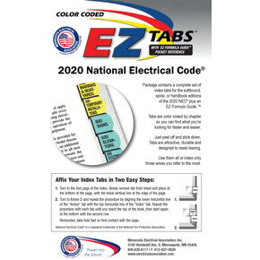 96 Color-Coded Tabs for 2020 NFPA 70 National Electrical Code | Winsupply